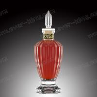 China Custom Recyclable 700Ml Fancy Glass Bottle Whisky And Brandy for sale