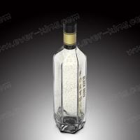 China Custom Empty Luxury Wine Vodka Glass Bottle Unique Shaped for sale