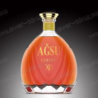 China Custom Design Glass Wine Bottle 750ml For Liquor Alcohol Drinking for sale