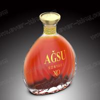 China Custom Design Glass Wine Bottle 750ml For Liquor Alcohol Drinking for sale