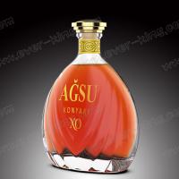 China Custom Design Glass Wine Bottle 750ml For Liquor Alcohol Drinking for sale