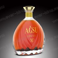 China Custom Design Glass Wine Bottle 750ml For Liquor Alcohol Drinking for sale