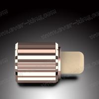 China Electroplating Spirits Glass Bottle Lug Cap With Customized Color for sale