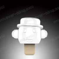 China Acrylic Plastic Crystal Head Shaped Wine Bottle Stopper Custom Design for sale