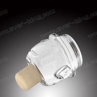 China Acrylic Plastic Crystal Head Shaped Wine Bottle Stopper Custom Design for sale