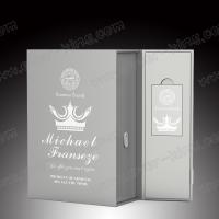 China Customed Size Papercard Wine Glass Packaging Boxes For Brandy Spirits for sale