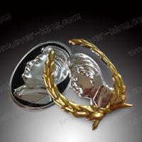 China Manufacturer Custom Metal 3M Sticker Stalin Head Aluminium Label For Wine for sale
