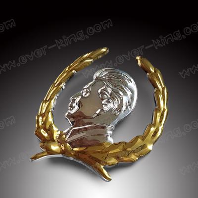 China Manufacturer Custom Metal 3M Sticker Stalin Head Aluminium Label For Wine for sale
