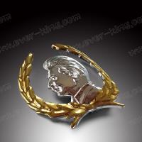 China Manufacturer Custom Metal 3M Sticker Stalin Head Aluminium Label For Wine for sale