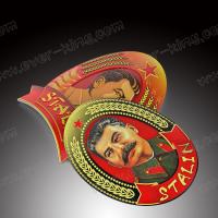 China New Designed Customed Stalin Head Zinc Alloy Medal Label For Wine for sale