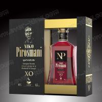 China Decorative Custom Cardboard Liquor Glass Bottle Packaging Boxes For Whiskey Cognac for sale