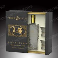 China Luxury Customed Drawer Gift Box For Glass Liquor Bottle Vodka Gin Whisky Bottle Packaging Box for sale