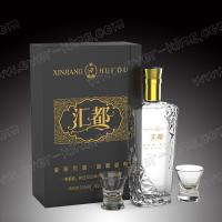 China Luxury Customed Drawer Gift Box For Glass Liquor Bottle Vodka Gin Whisky Bottle Packaging Box for sale