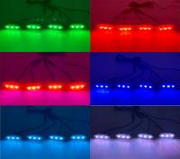 China 4PCS Set Amber Car LED Grille Lights For Rav4 Led Fog Driving Lights Smoke Lens for sale