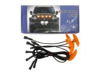 China 4PCS Set Amber Car LED Grille Lights For Rav4 Led Fog Driving Lights Smoke Lens for sale