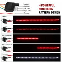 China 60 Inch Pickup Light Strip Two Row 216 LED Taillight Highlights Steering Brakes for sale