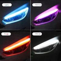 China Automotive LED Atmosphere Light Ultra Thin 30cm Scanning 2 Color Flow Light Turn Signal for sale