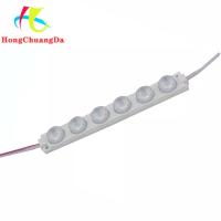 China 660lm 6w LED Module Strip Lights 3030 6 LEDs 12v Side View for sale