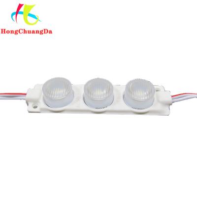 China DC 12V/24V 3 LED 3W 3030 Side Light High Brightness with Lens LED Modules for sale