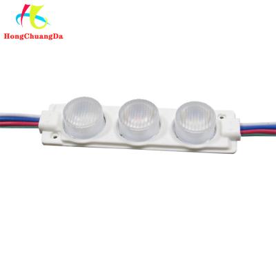 China RGB Led Injection module 12v 3leds 3W Channel Blister Letters Advertising box outdoor led module for sale