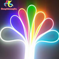 China PVC Silicone Neon Flex Strip Light Waterproof 8*16mm 120 LEDs Per Meter for sale
