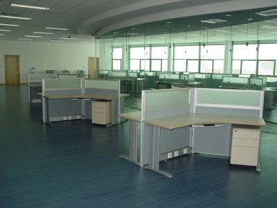 China U shaped height 850mm Modular Office Furniture E0 melamine board for sale