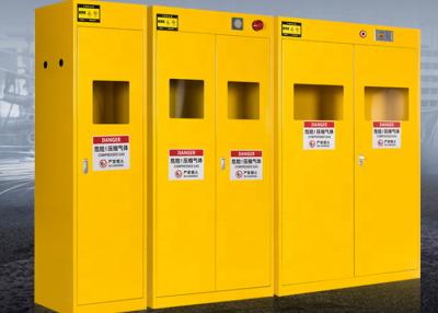 China University Laboratory All Steel ISO Yellow Safety Cabinet Gas Cylinder Cabinet for sale