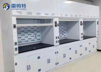 China LCD Display Floor Standing Fume Hood heat resistant PP Fume Hood for sale