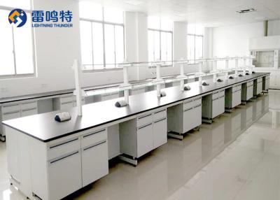 China Laboratory ISO14001 Steel Wood Workbench Epoxy Powder Coating for sale