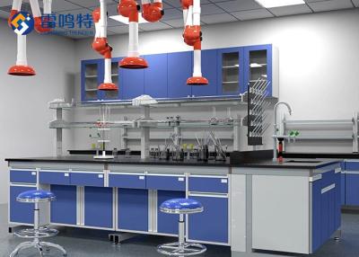 China Thickness 15mm Metal Wood Workbench School Laboratory With Sink for sale
