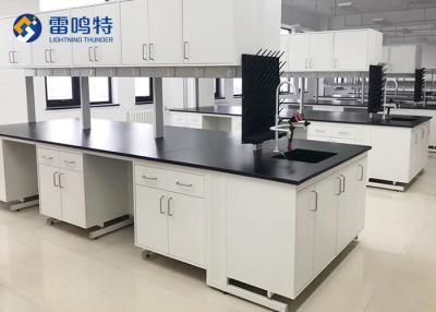 China E1 MDF University Laboratory Furniture School Work Bench With Cabinet for sale