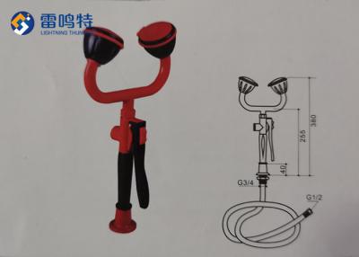 China Safety 6 Bar Emergency Eyewash Station Double Mouth Thickened Copper for sale