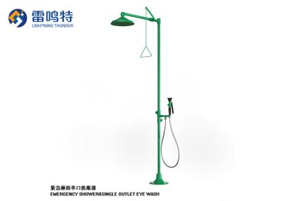 China Combined 150cm Laboratory Accessories Emergency Shower With Eyewash Station for sale