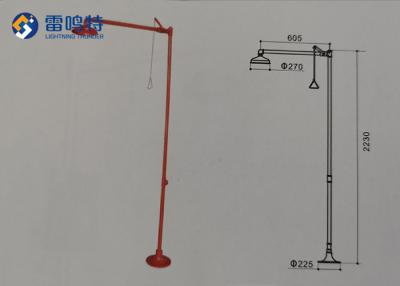China Epoxy Coating Safety Shower Laboratory Accessories 304 Stainless Steel for sale