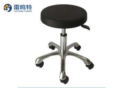 China Black Revolving Laboratory Stool Chair Anti Static Lab Chairs for sale