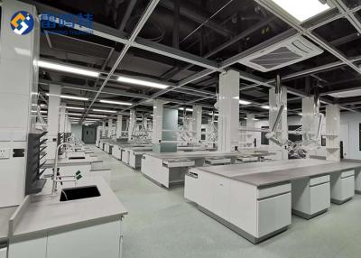 China Acid Resistance Lab Bench Table 750mmx850mm Laboratory Furniture for sale