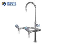 China SUS304 Lab Sink Faucet Three Gooseneck For Laboratory Bench for sale
