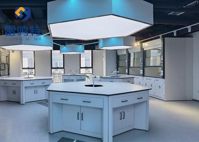 China ODM Laboratory Work Table Classroom Science Chemistry Hexagonal 1.0 Crs Frame for sale
