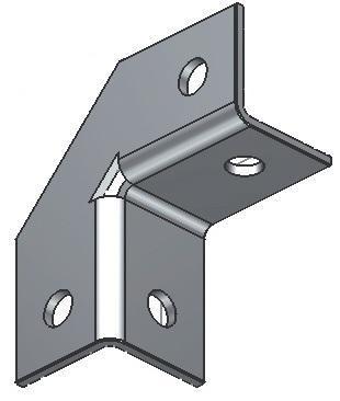 China 90° channel connectors welded reinforced for sale