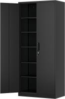 China 80x40x180CM  black color functional storage cabinet office furniture cabinet used in office warehouse for sale