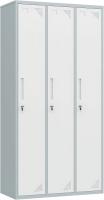 China 90x43x180C 3 doors 3-Column metal locker cabinet office furniture cabinet used in factory financial department for sale