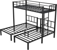 China NEW design Dormitory use metal bed frame for 3 people size of 233x197x183CM for home members for sale