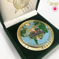 China Soccer Phoenix Custom Printed Coins , Copper Messi Press Double Sided Coin for sale