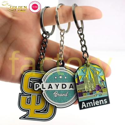 China Cat Plane Candy Bar Metal Keychains Rainbow Embossing Printing Ruler Glossy Chain for sale