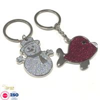China Cat Plane Candy Bar Metal Keychains Rainbow Embossing Printing Ruler Glossy Chain for sale
