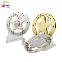 China High Quality Custom Metal Zinc Alloy Shiny Gold Enamel Epoxy Country Flag 3D Raised Lapel Pin National Day Star Badge for sale