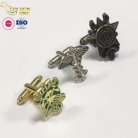 China Laser Logo Shirt CuffLinks , Gold Silver Cufflinks Soft Enamel Metal Blank Shiny for sale