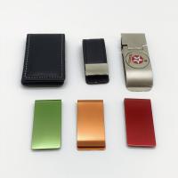 China Card Holder Metal Wallet Clip Men Engraved Logo Stainless Steel for sale
