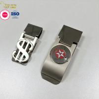 China Card Holder Metal Wallet Clip Men Engraved Logo Stainless Steel for sale