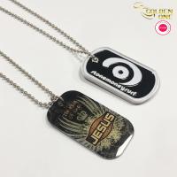 China Stainless Steel Pendant Dog ID Name Tags , Customised Engraved Dog Tags With Logo for sale